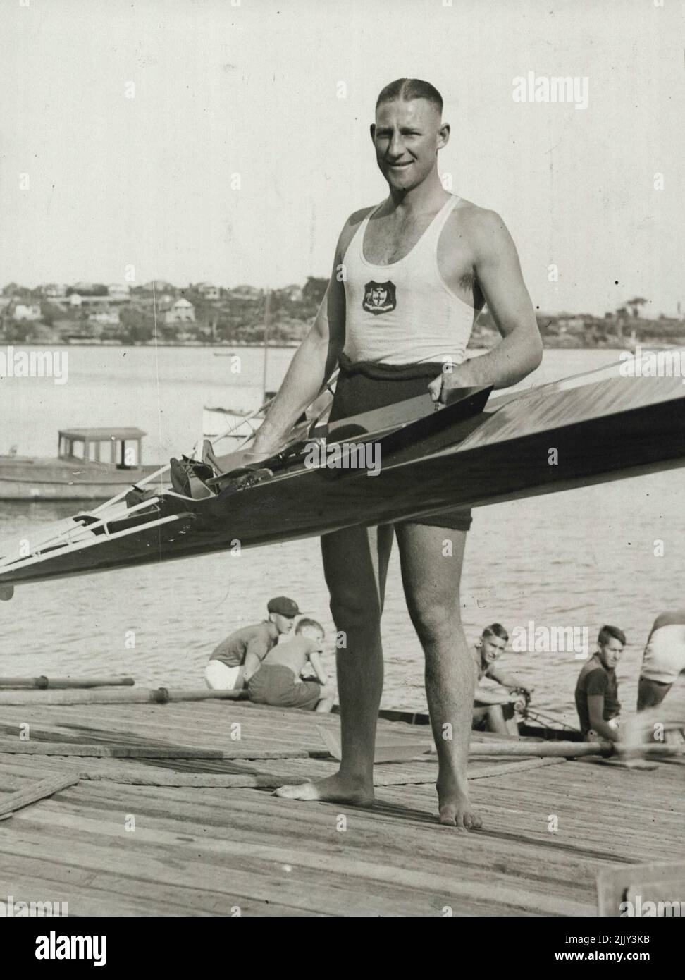 Bobby Pearce inspects the boat to be presented to him this week by Mr ...