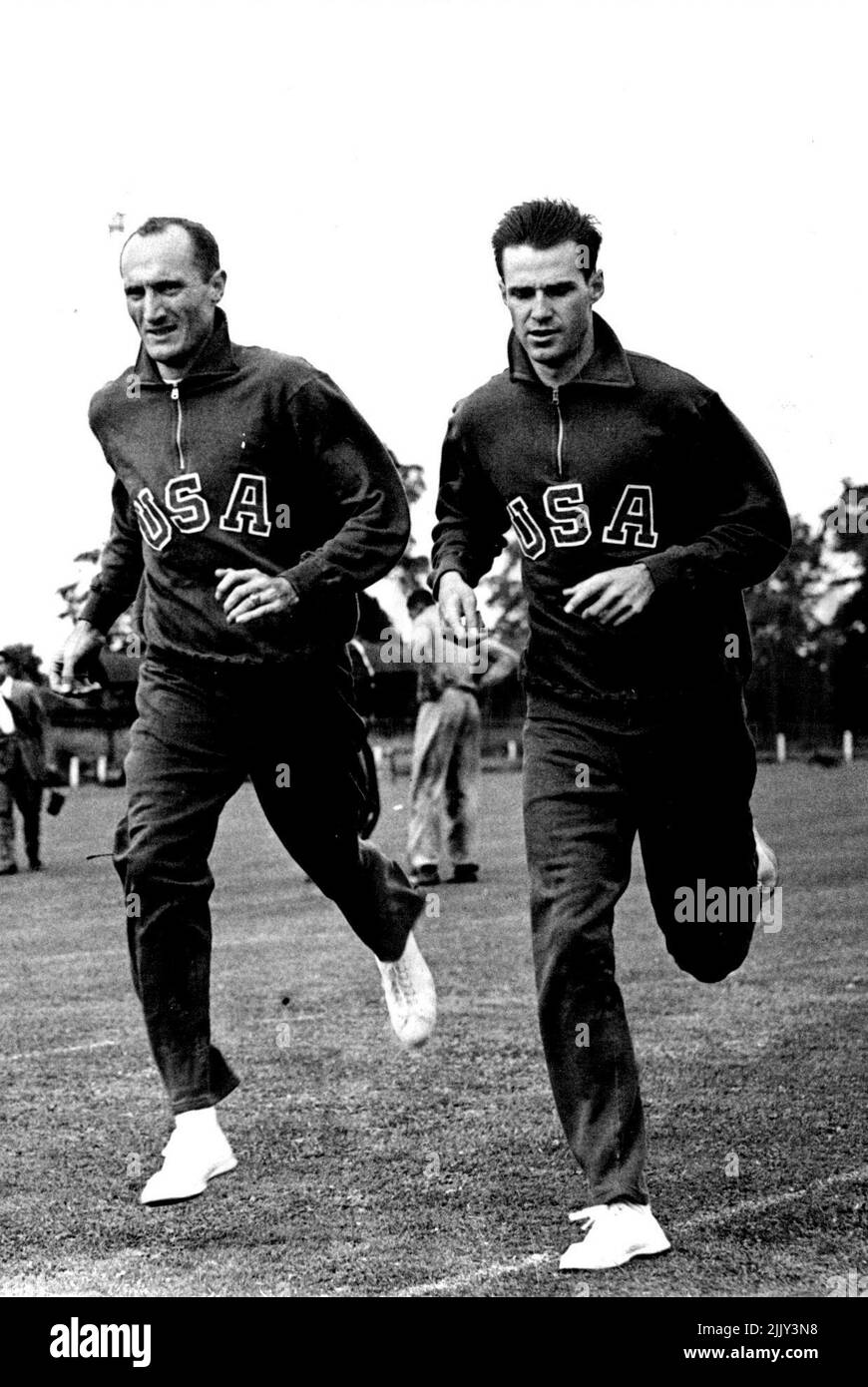 "The Streak" arrives for the Olympics. Mel Patton (The Streak) (right ...