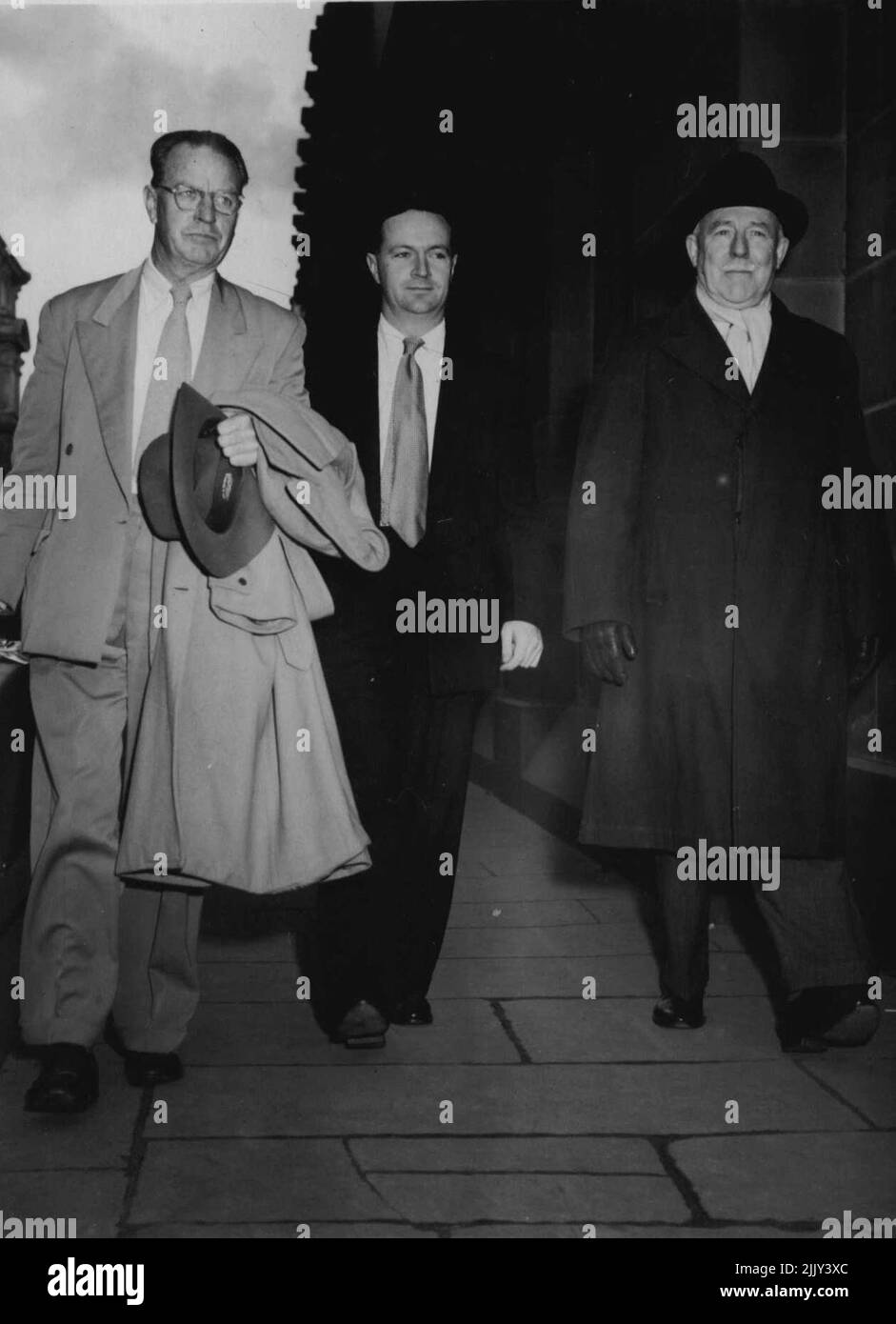 Sydney Journalist Fergan O'Sullivan (centre) with his father Mr. C.O ...