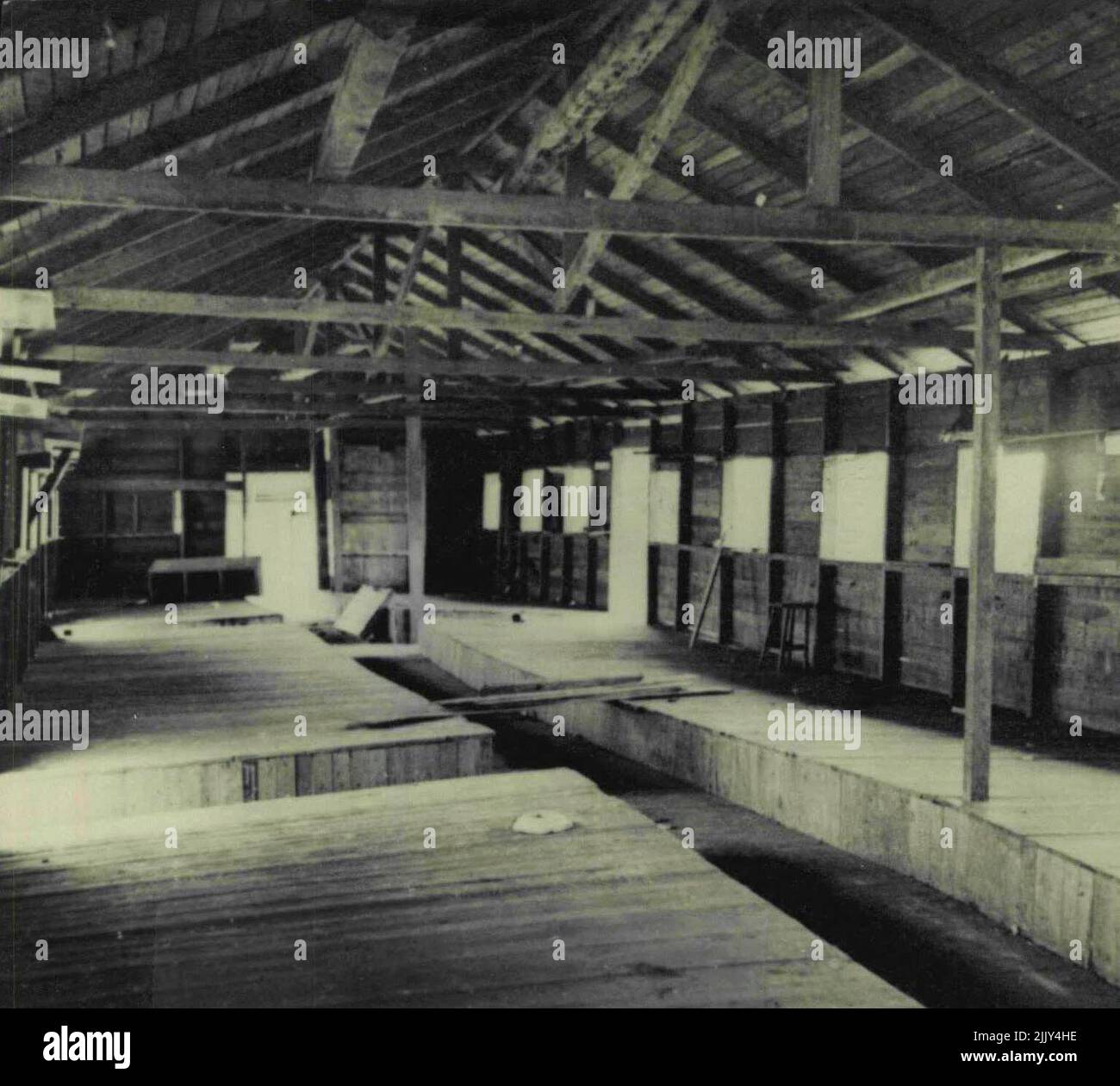 Filipino Prisoners Quarters At Camp O'Donnell -- This is an interior ...