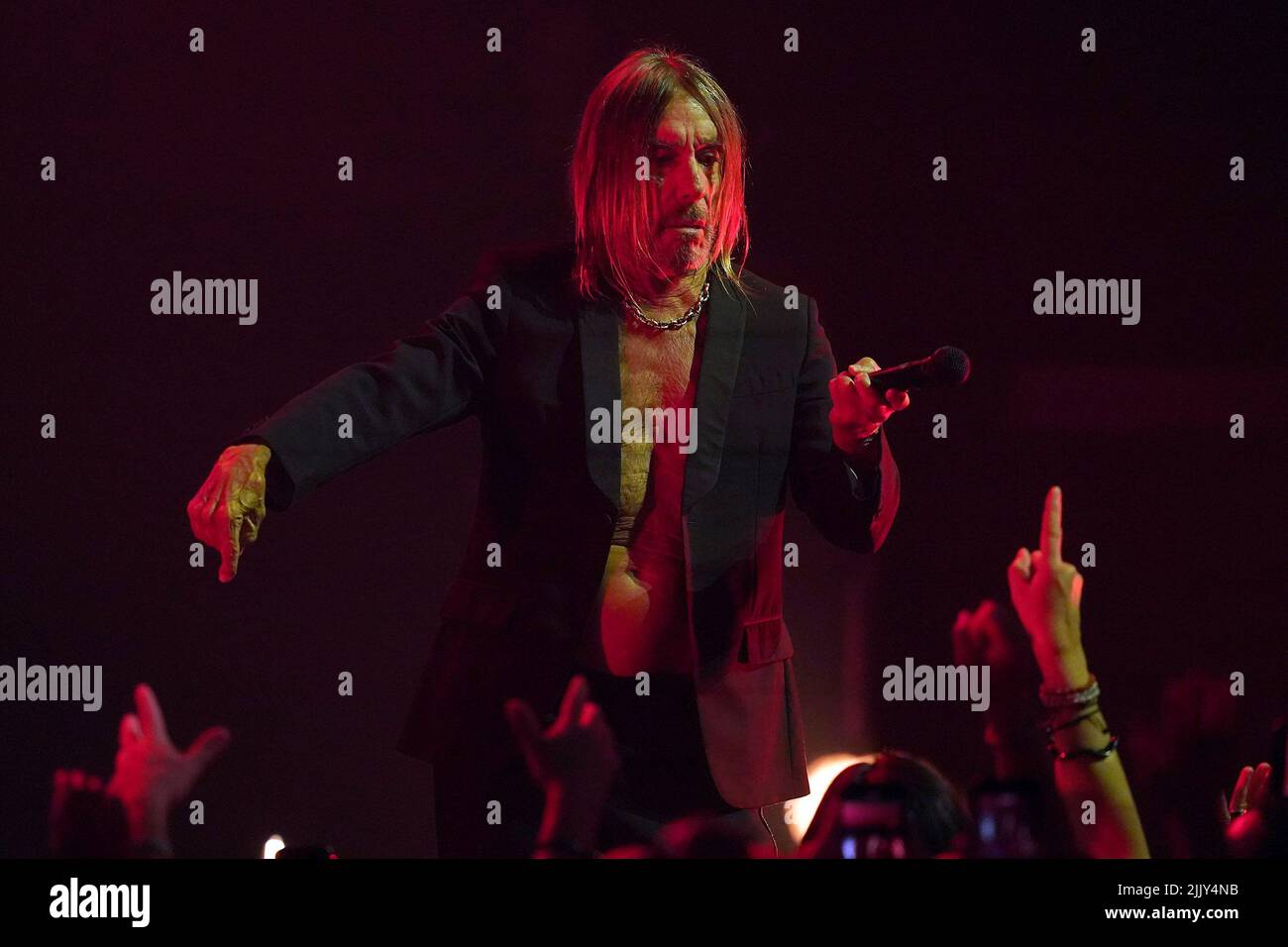 Iggy Pop in concert at the Universal Music Festival. July 26, 2022 ...