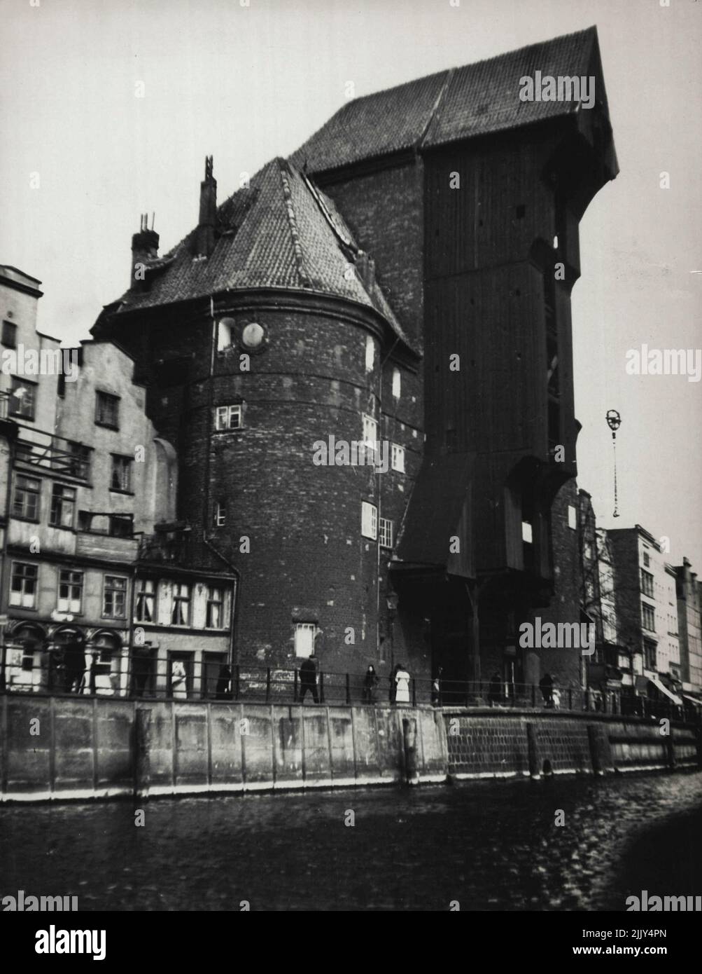 Danzig -- A view of one of the oldest grain towers in Danzig. It was ...