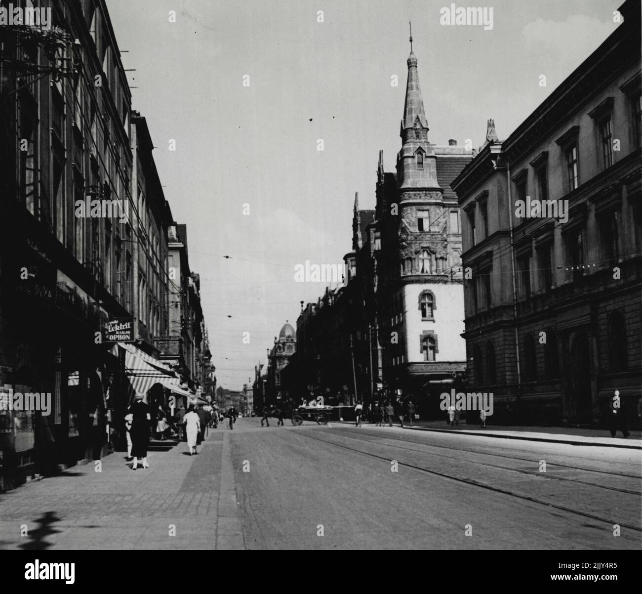 Kotowice -- The main street in Kotowice... "Third of May St." September ...