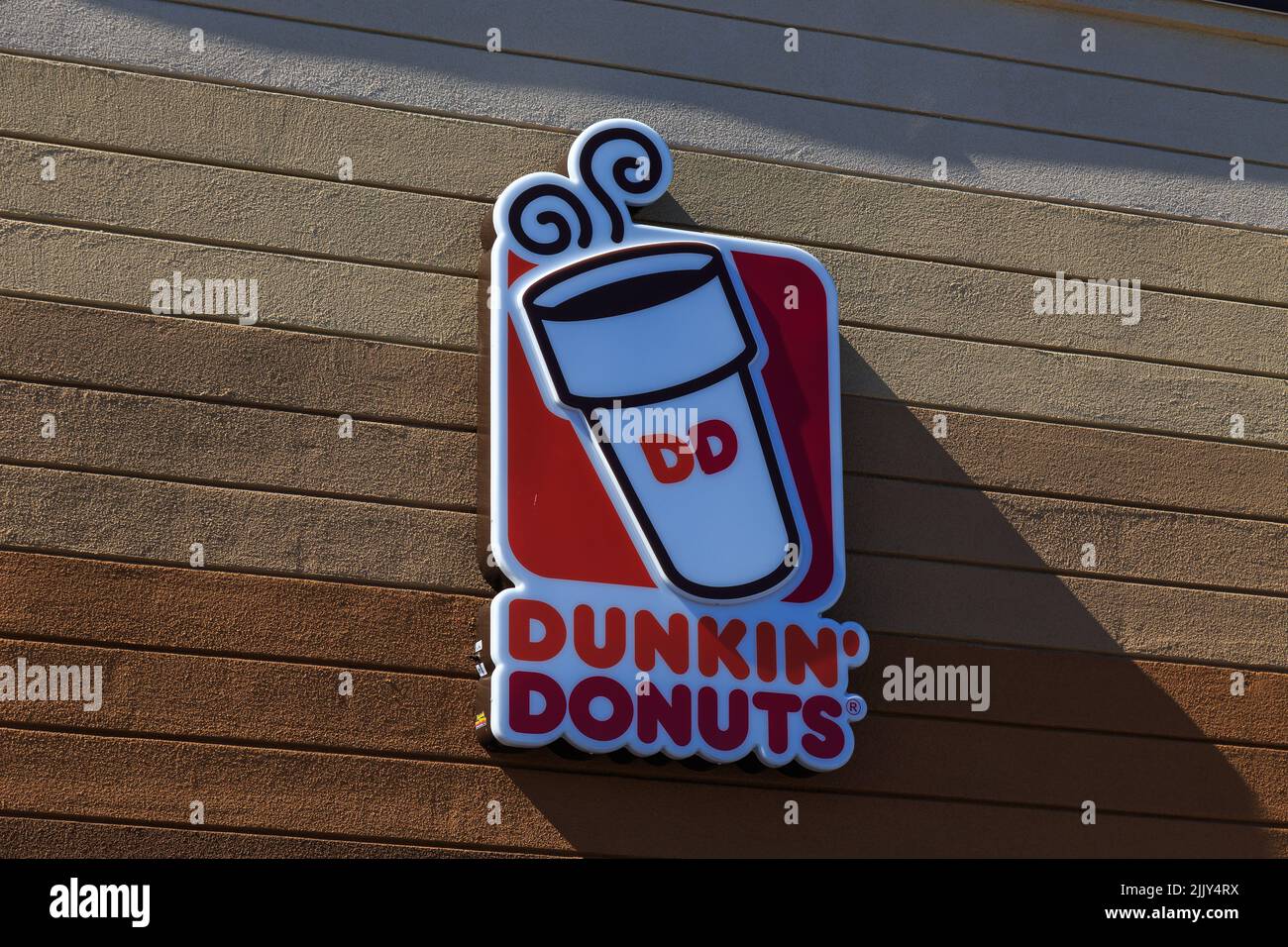 Dunkin donut sign hi-res stock photography and images - Alamy