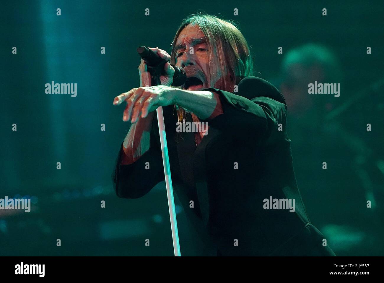 Iggy Pop in concert at the Universal Music Festival. July 26, 2022 ...
