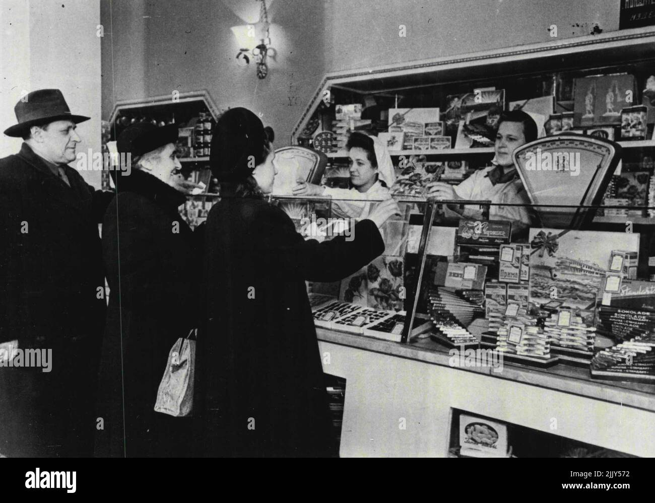 he Gastronom Number One at Stalino, Ukraine, on the first day of the ...