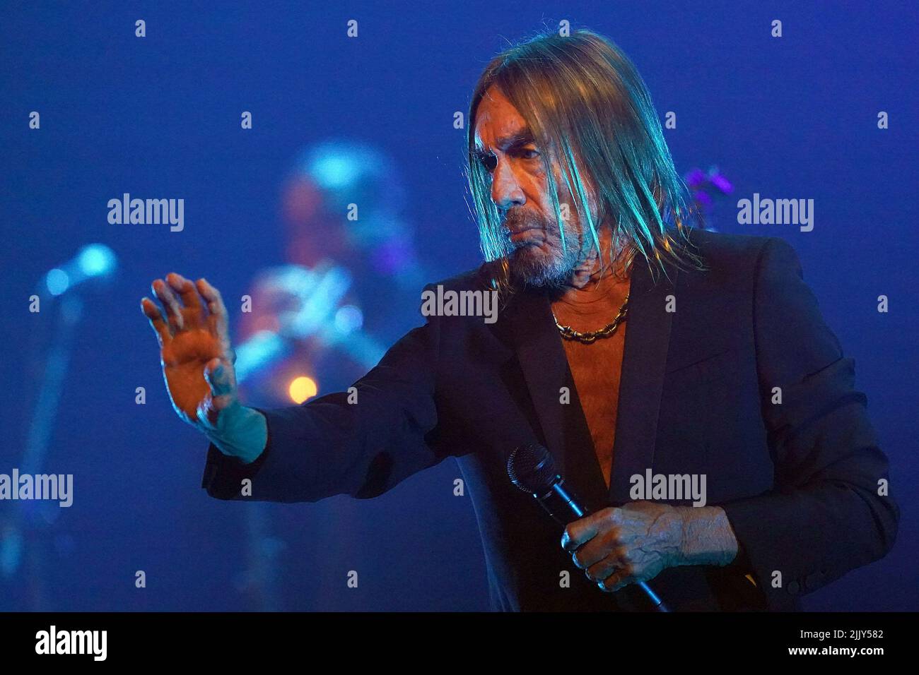 Iggy Pop in concert at the Universal Music Festival. July 26, 2022 ...