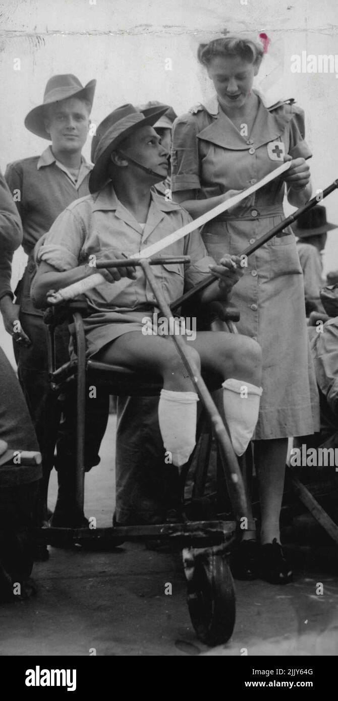 The David Runge with VAD Beddy Girling. October 14, 1945 Stock Photo ...