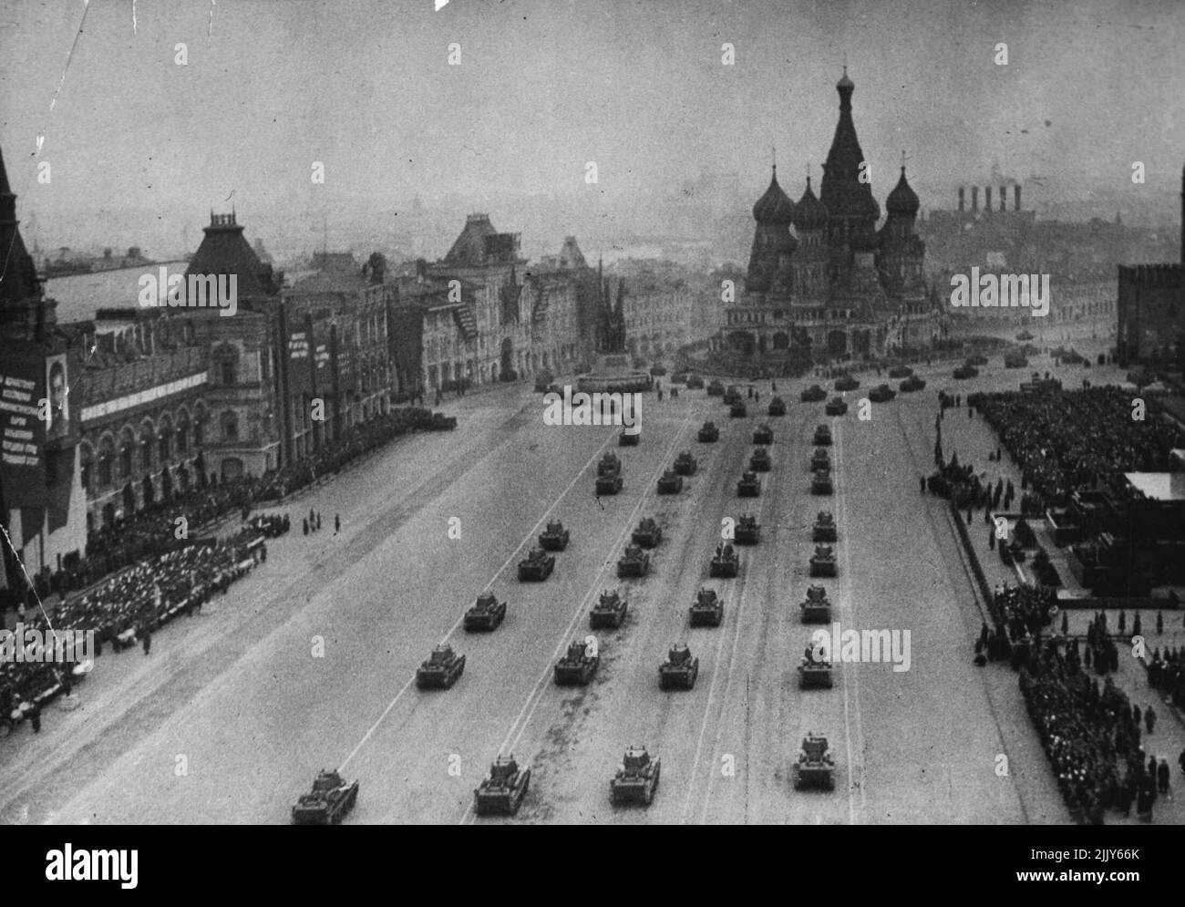 Soviet Army Parades on Anniversary of Revolution -- *****. A great ...
