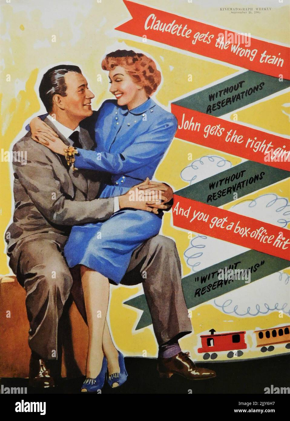 CLAUDETTE COLBERT and JOHN WAYNE in WITHOUT RESERVATIONS 1946 director ...