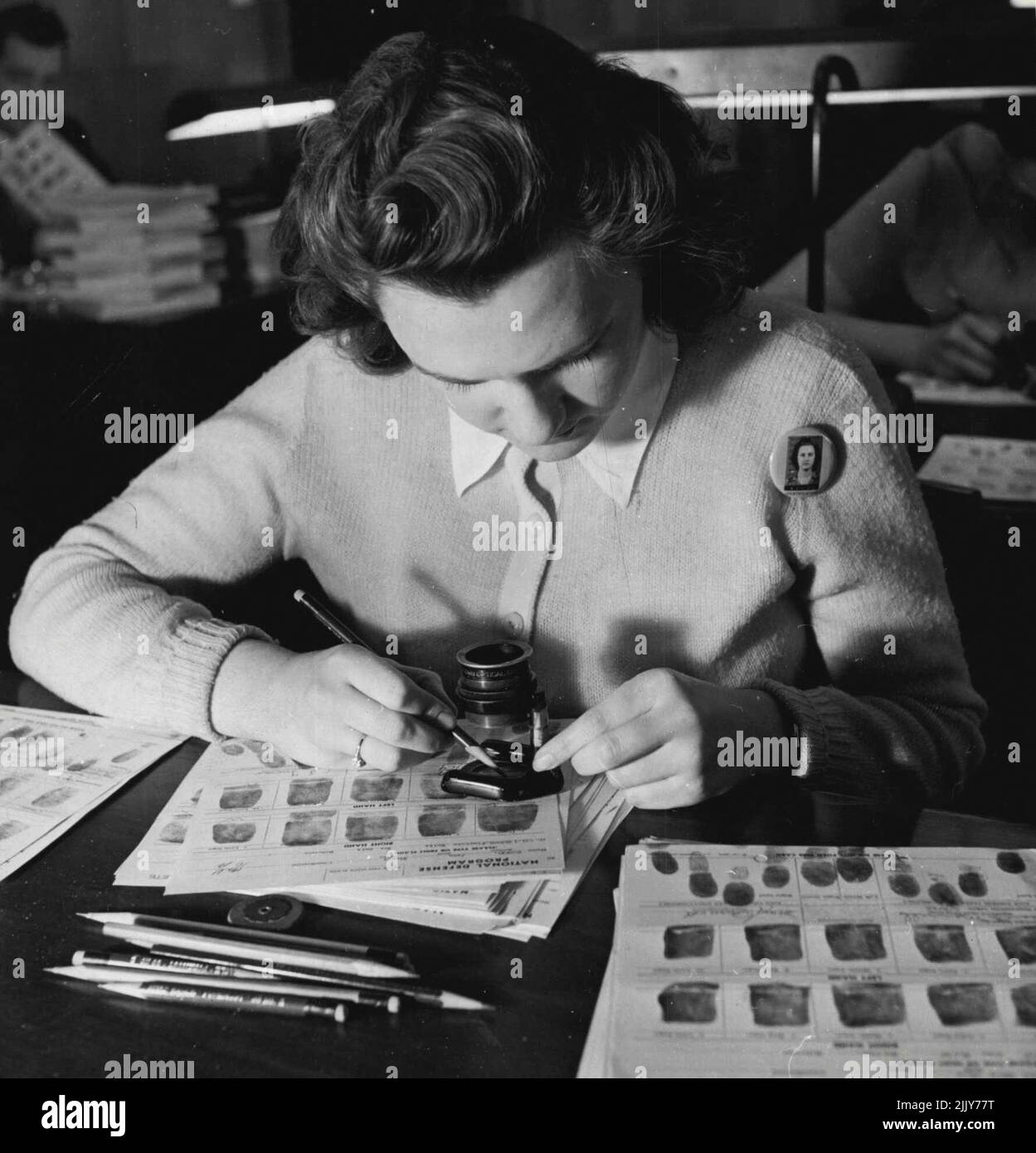 U.S.A. Police - Forensic Science. April 23, 1951 Stock Photo - Alamy