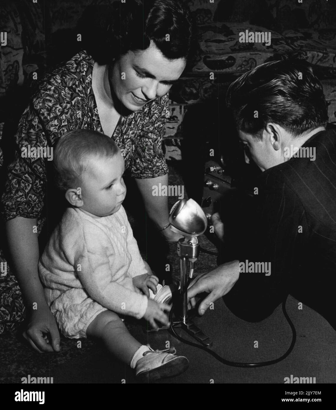 Baby Philip Guest, of Sydney, makes his first speech for the family ...