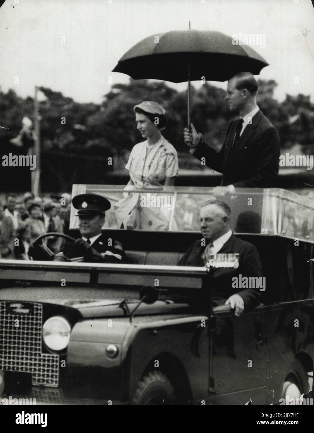 Queen visit to Australia 1954. February 10, 1954 Stock Photo - Alamy