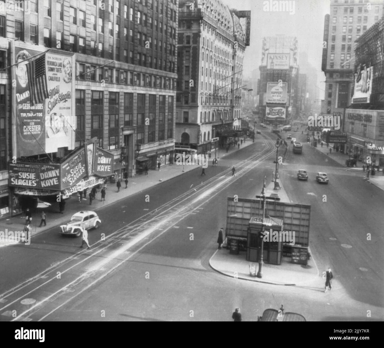 Wide Open Space -- This is Times Square, virtually deserted shortly ...