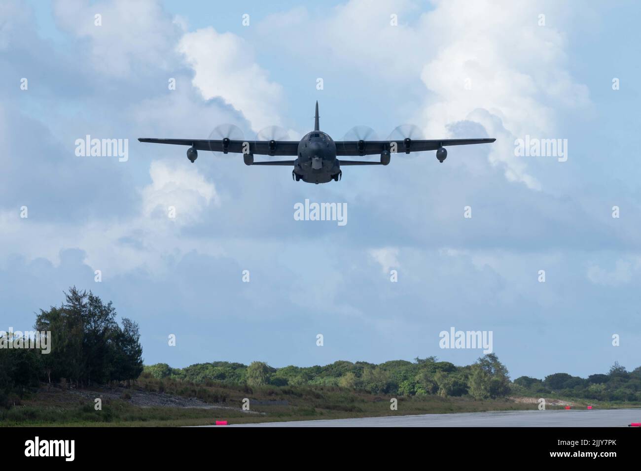 A U.S. Air Force MC-130J Commando II assigned to the 1st Special ...