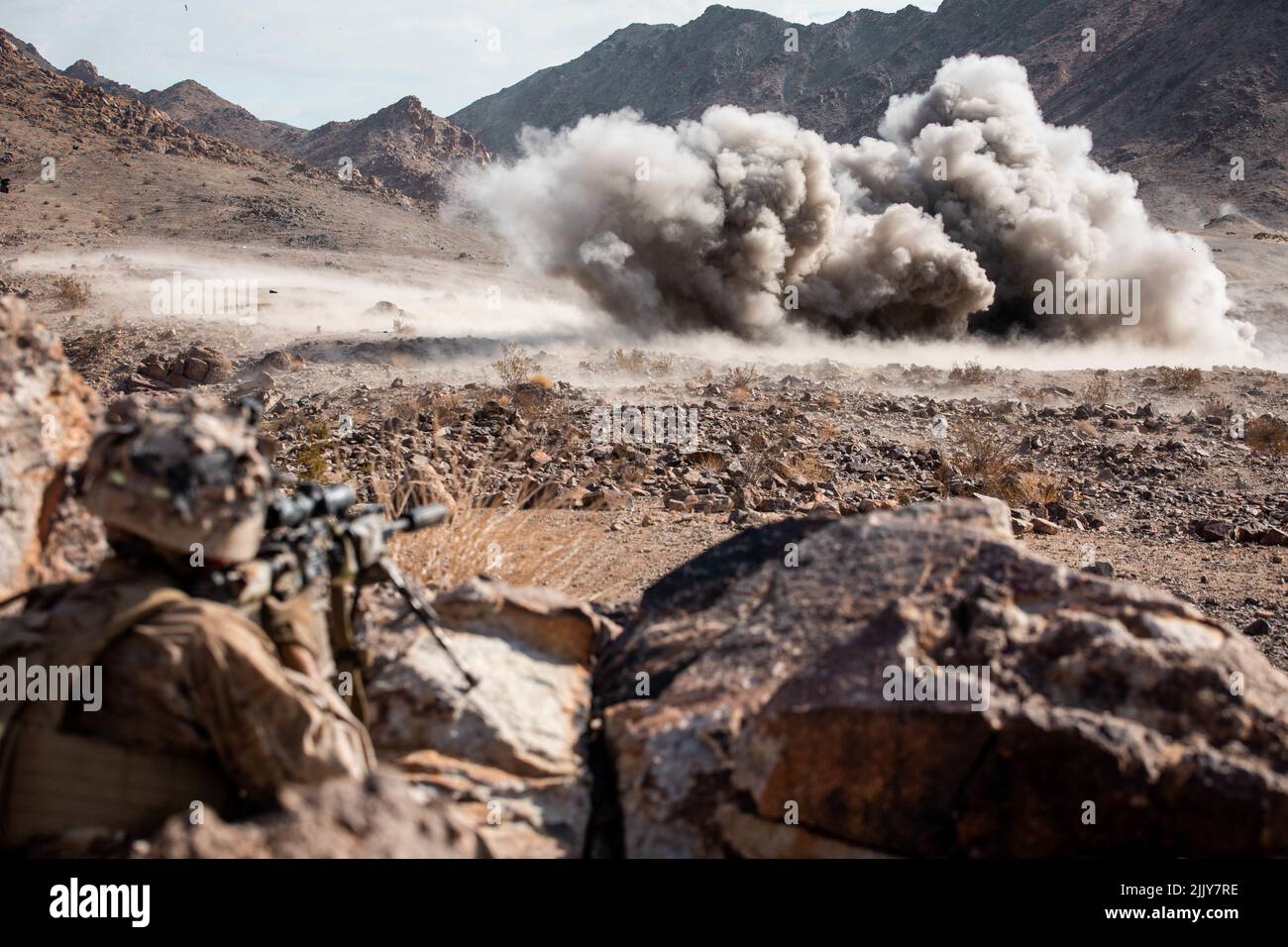A U.S. Marine with "Charley" Company, 1st Battalion, 7th Marine ...