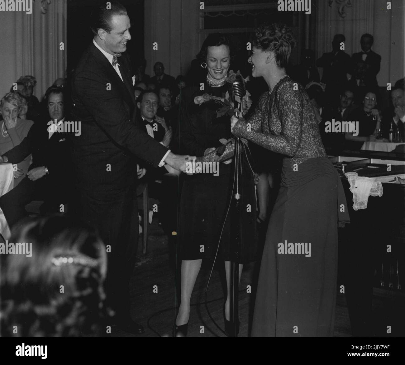 Airing Advice. Hildegarde, the singer, in the Persian room of the plaza ...