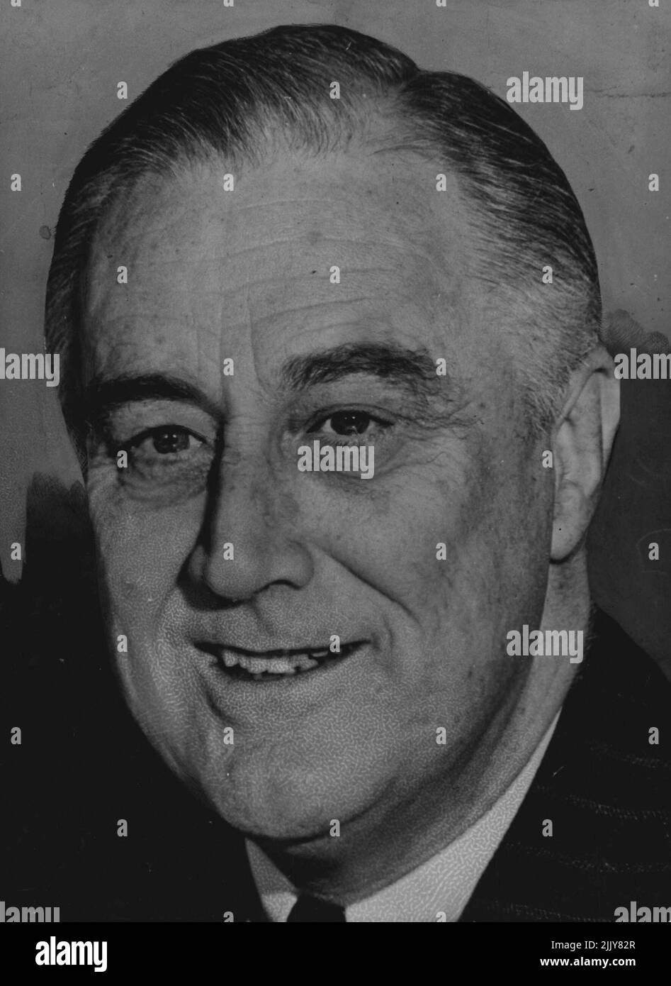 Franklin D. Roosevelt. January 8, 1944 Stock Photo - Alamy