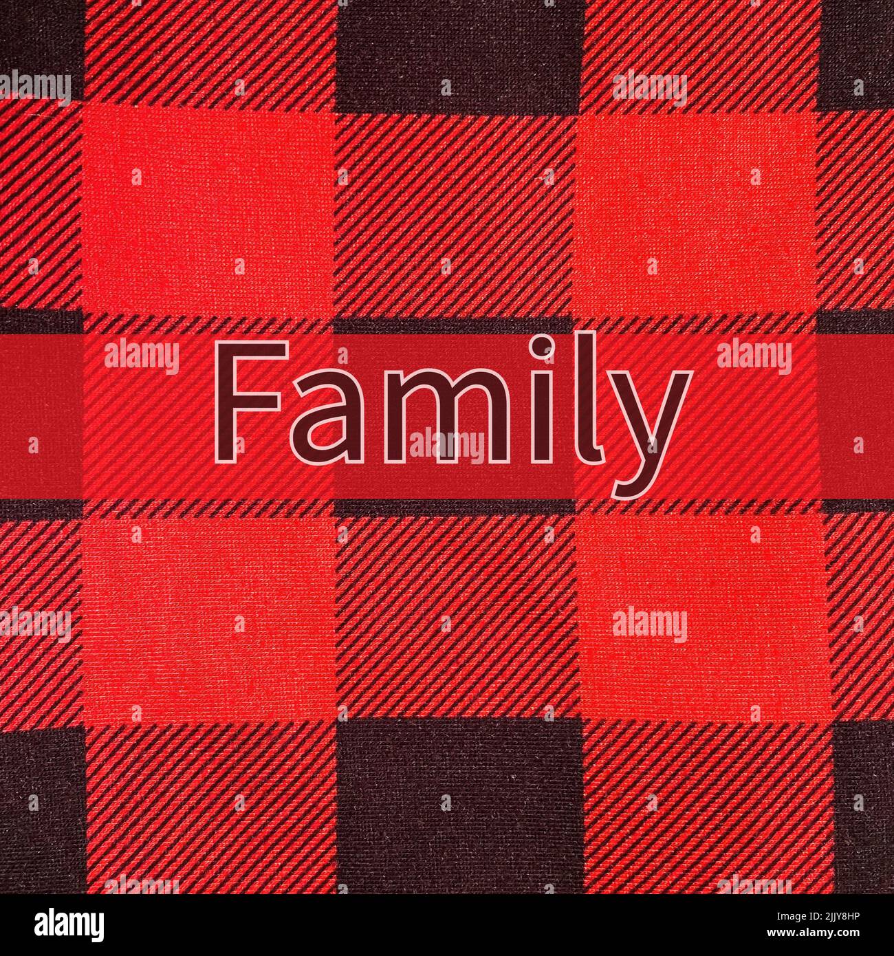 The word "Family" - Perfect for wall art or posting as a holiday ...