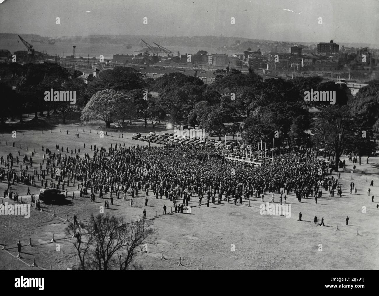 German crowd. July 16, 1947 Stock Photo - Alamy