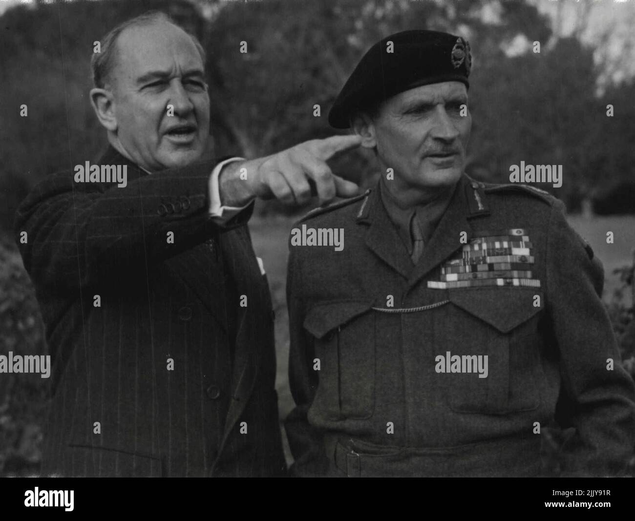 Field Marshal Lord Montgomery with the Governor-General (Mr. McKell) in ...