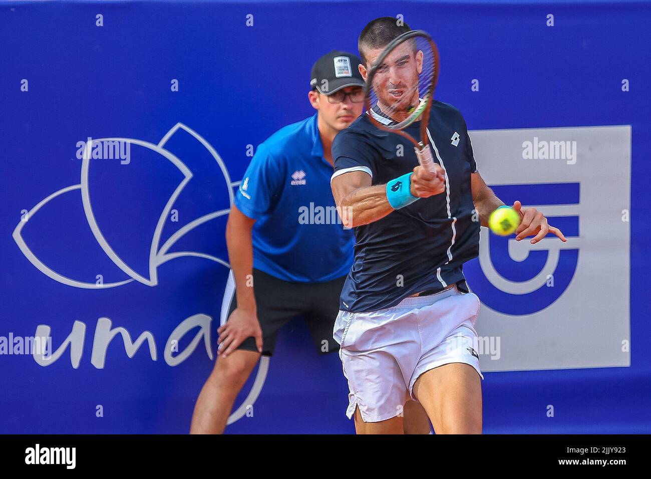 Franco Agamenone of Italy plays during ATP 250 Plava Laguna Croatia ...