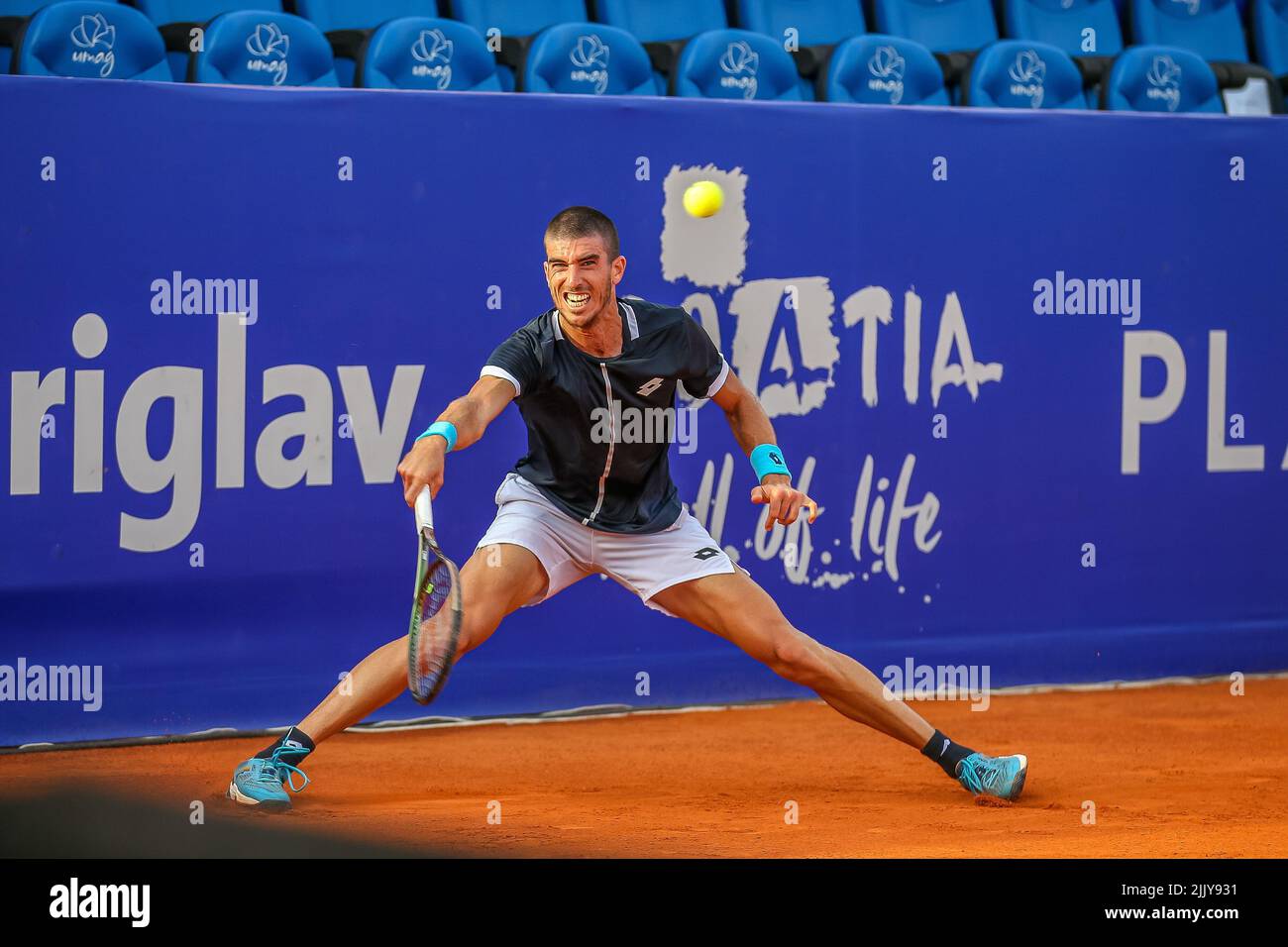 Franco Agamenone of Italy plays during ATP 250 Plava Laguna Croatia ...