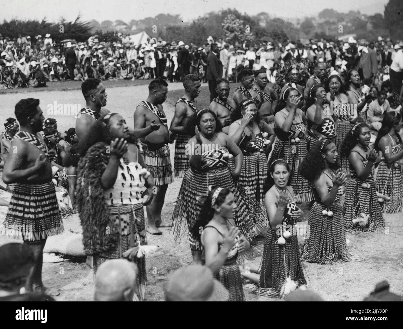 Maori Ceremonial in N.Z. March 27, 1938. (Photo by The N.Z. Herald ...
