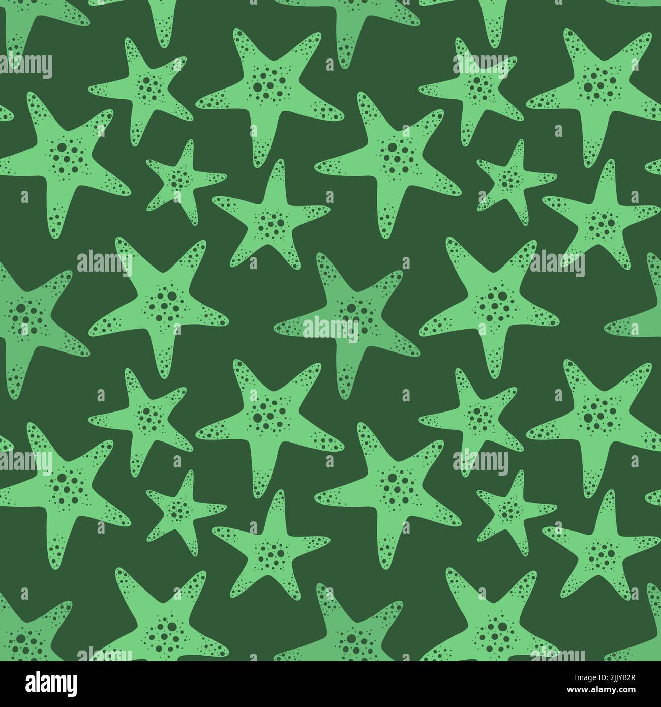 Summer ocean seamless sea star pattern for clothes print and ...