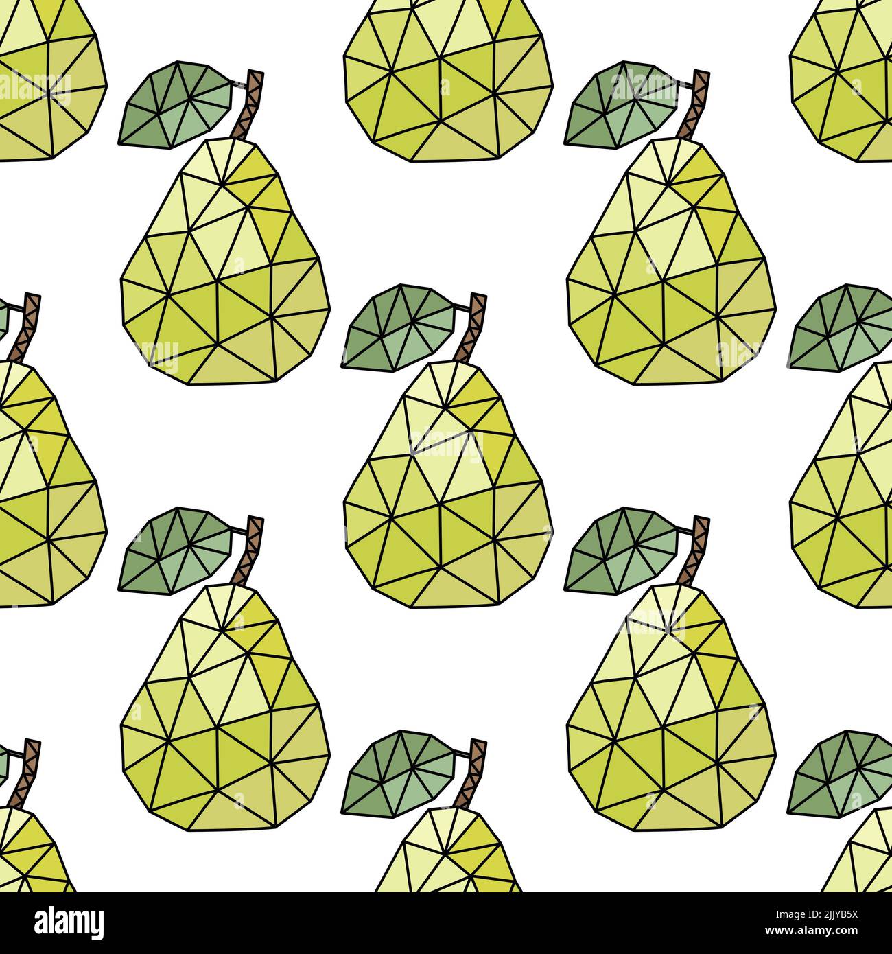 Autumn fruit seamless pears geometric pattern for wrapping paper and ...