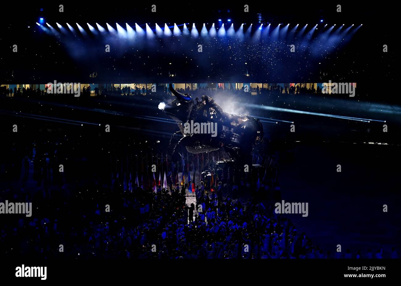 The Raging Bull during the opening ceremony of the Birmingham 2022 ...