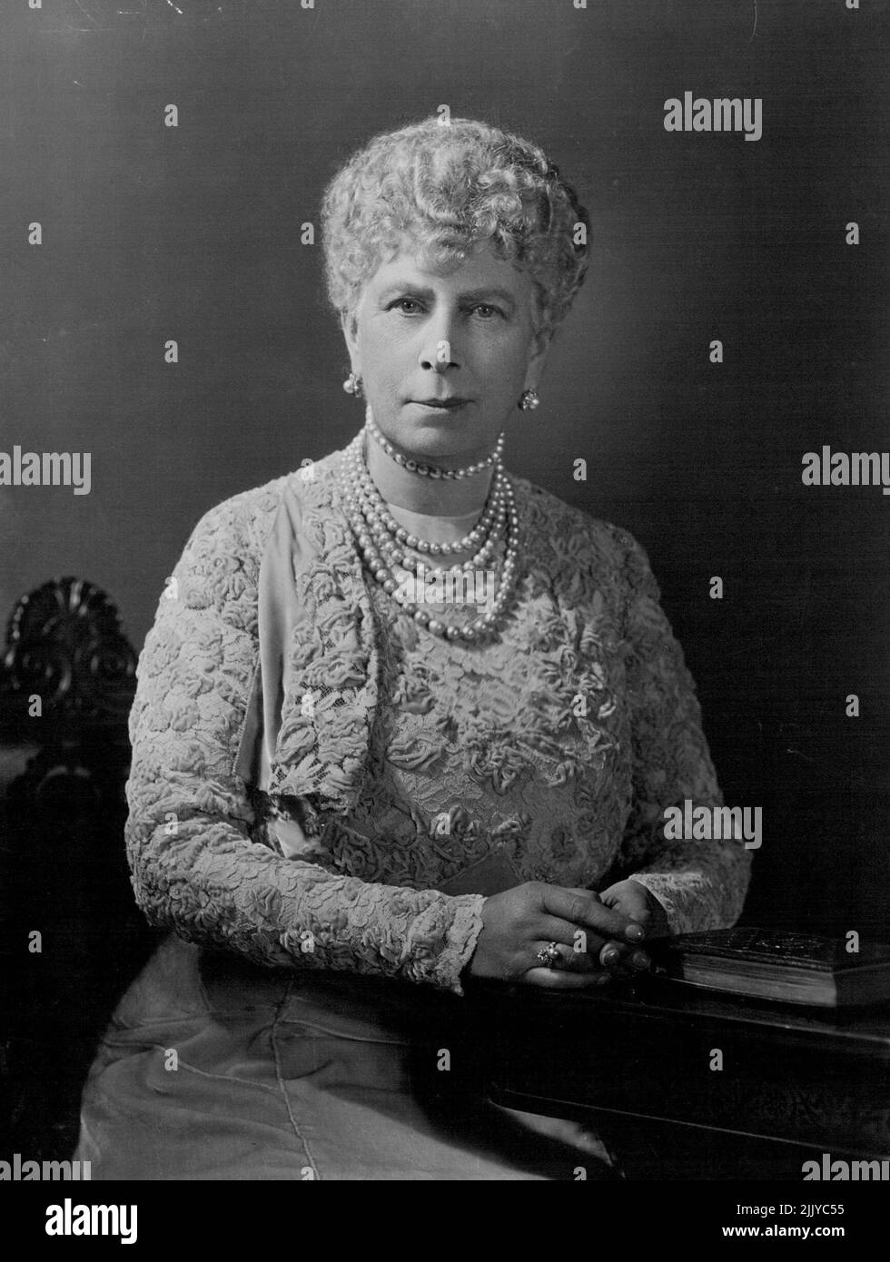 H.M. Queen Mary. April 22, 1948. (Photo by Hay Wrightson Stock Photo ...