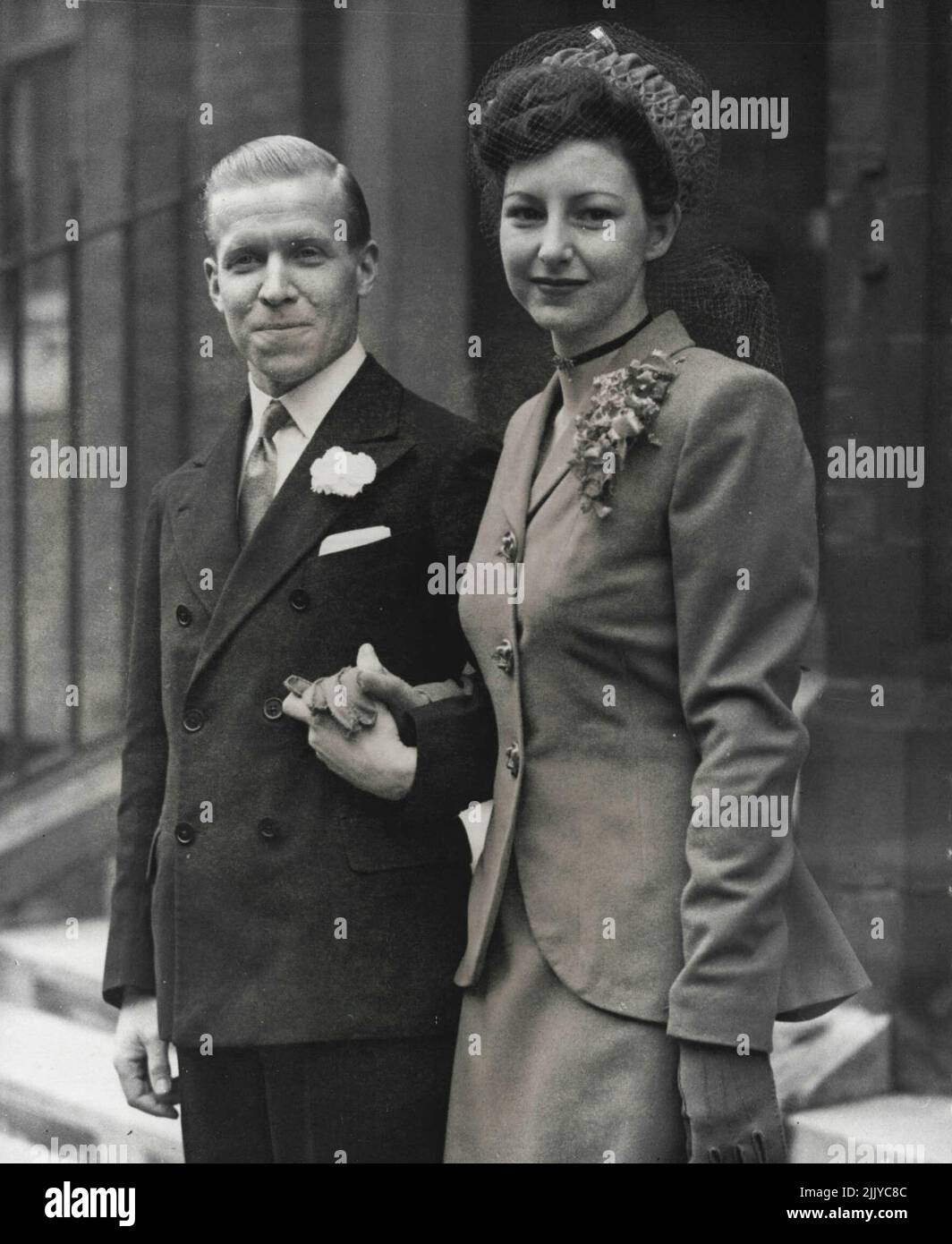 Picture Shows: The bride and bridegroom leaving St. Columba's, Pont ...