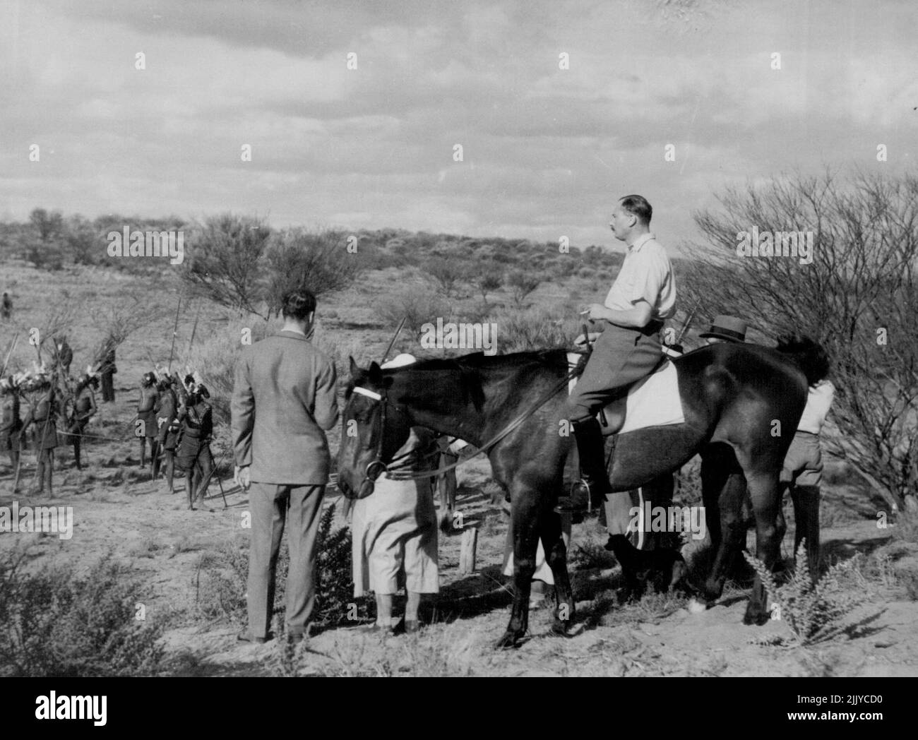A splendid close-up of the Duke as he was about to start on his ride ...