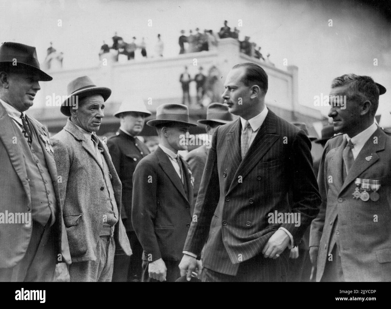 About to the enter the Royal train at *****. October 30, 1934 Stock ...