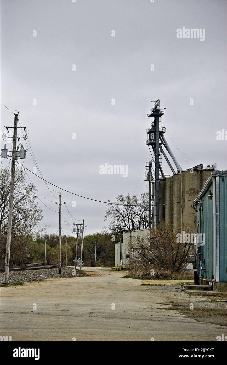 This is a grain storage facility awaiting a crops from an upcoming ...