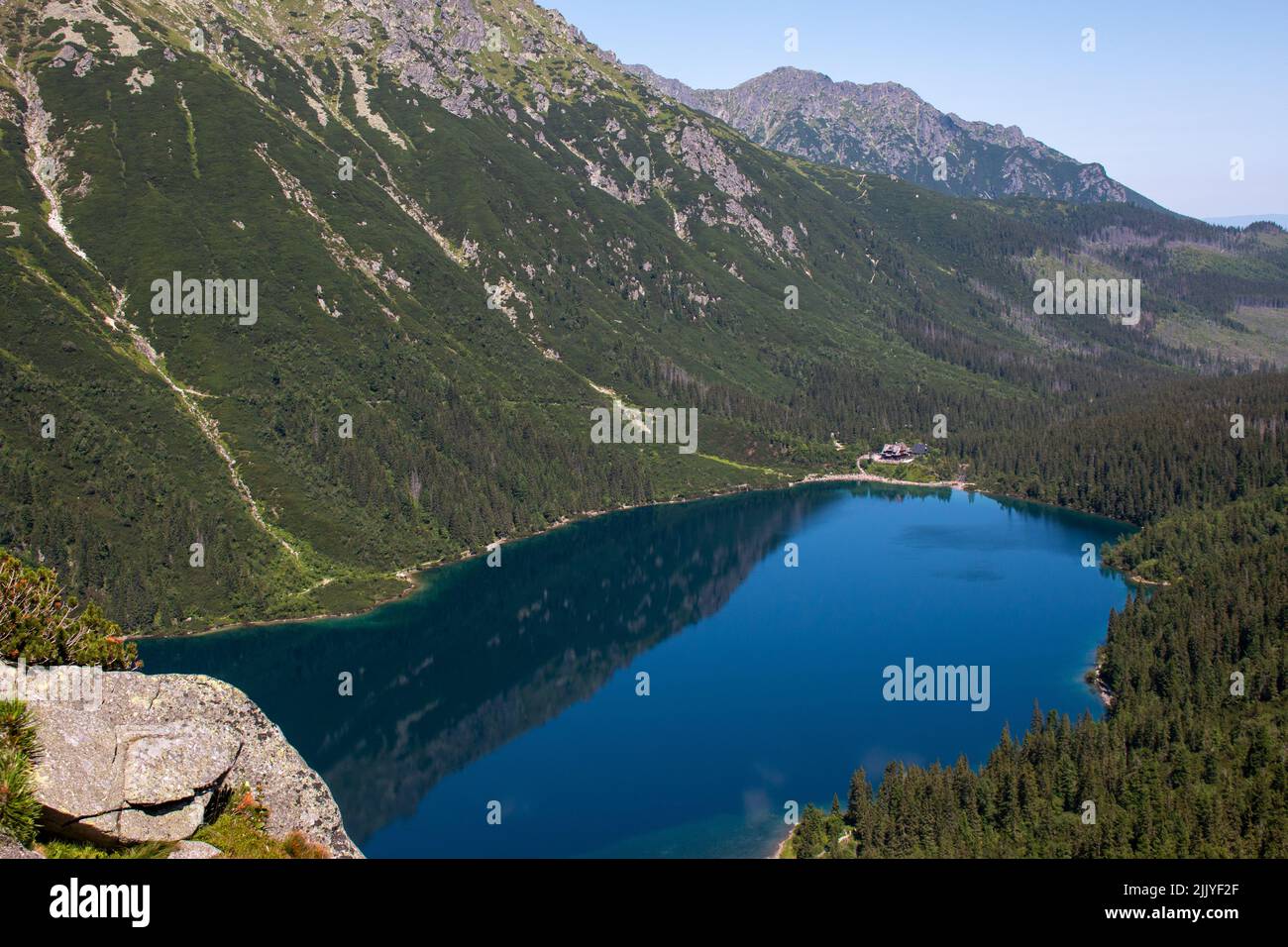 Morskie Oko (Eye of the Sea) lake in Polish Tatry mountains near ...