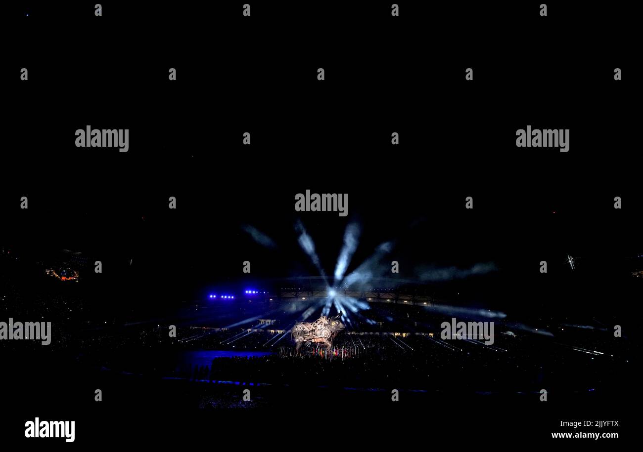 The Raging Bull during the opening ceremony of the Birmingham 2022 ...