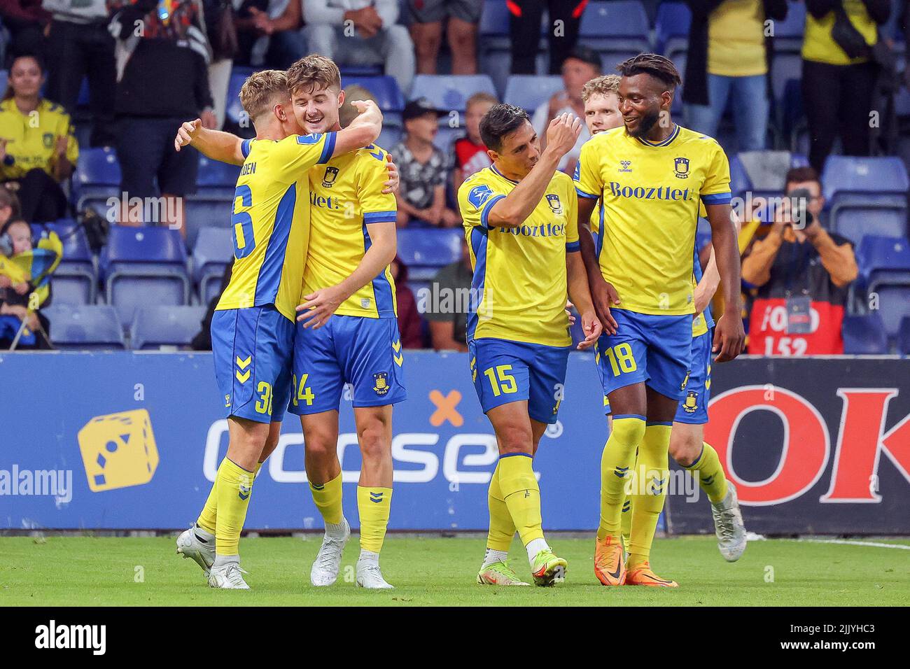 Broendby, Denmark. 28th July, 2022. Marko Divkovic (24) of Broendby IF ...