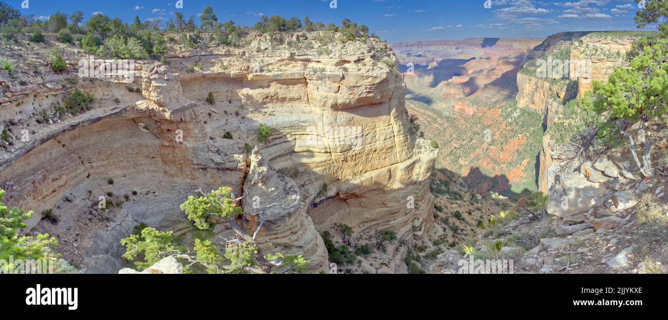 A side canyon west of Duck On A Rock Overlook in Grand Canyon Arizona ...
