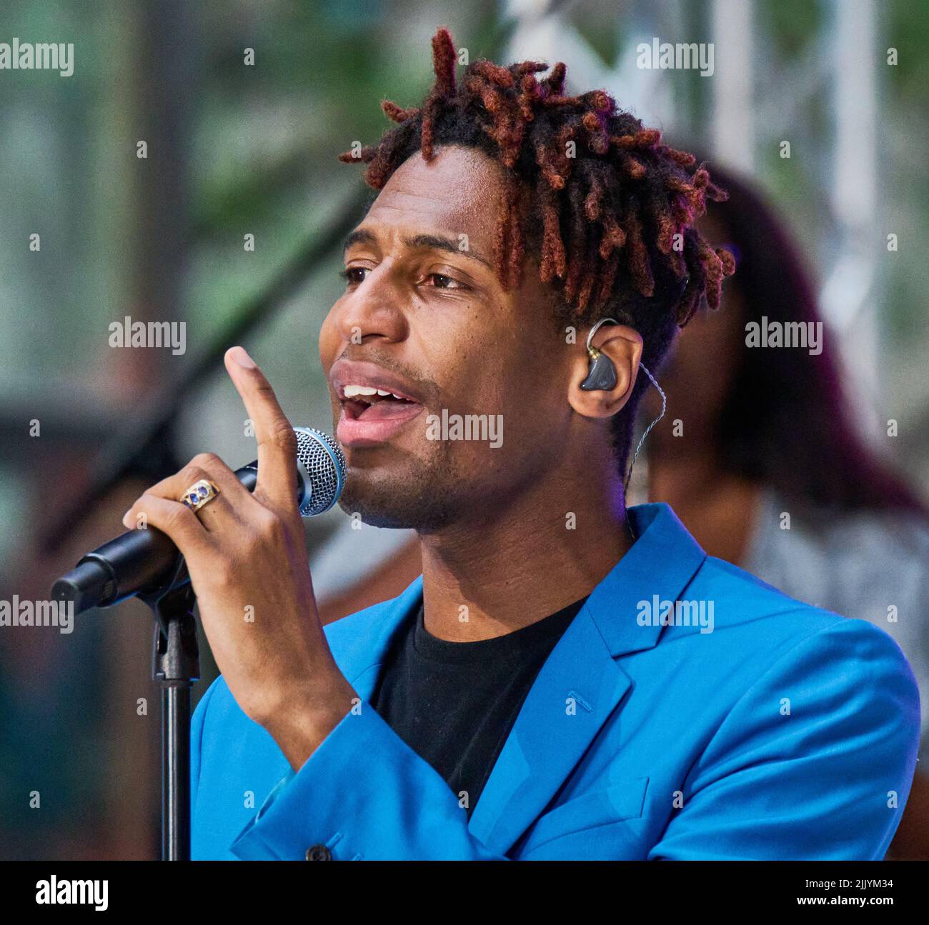 NEW YORK, NY, USA - JUNE 17, 2022: Jon Batiste Performs on NBC's "Today ...