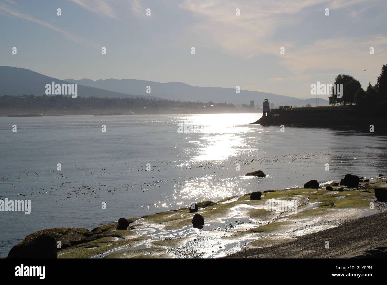 Vancouver BC, Canada Seawall Sun rise Stock Photo - Alamy