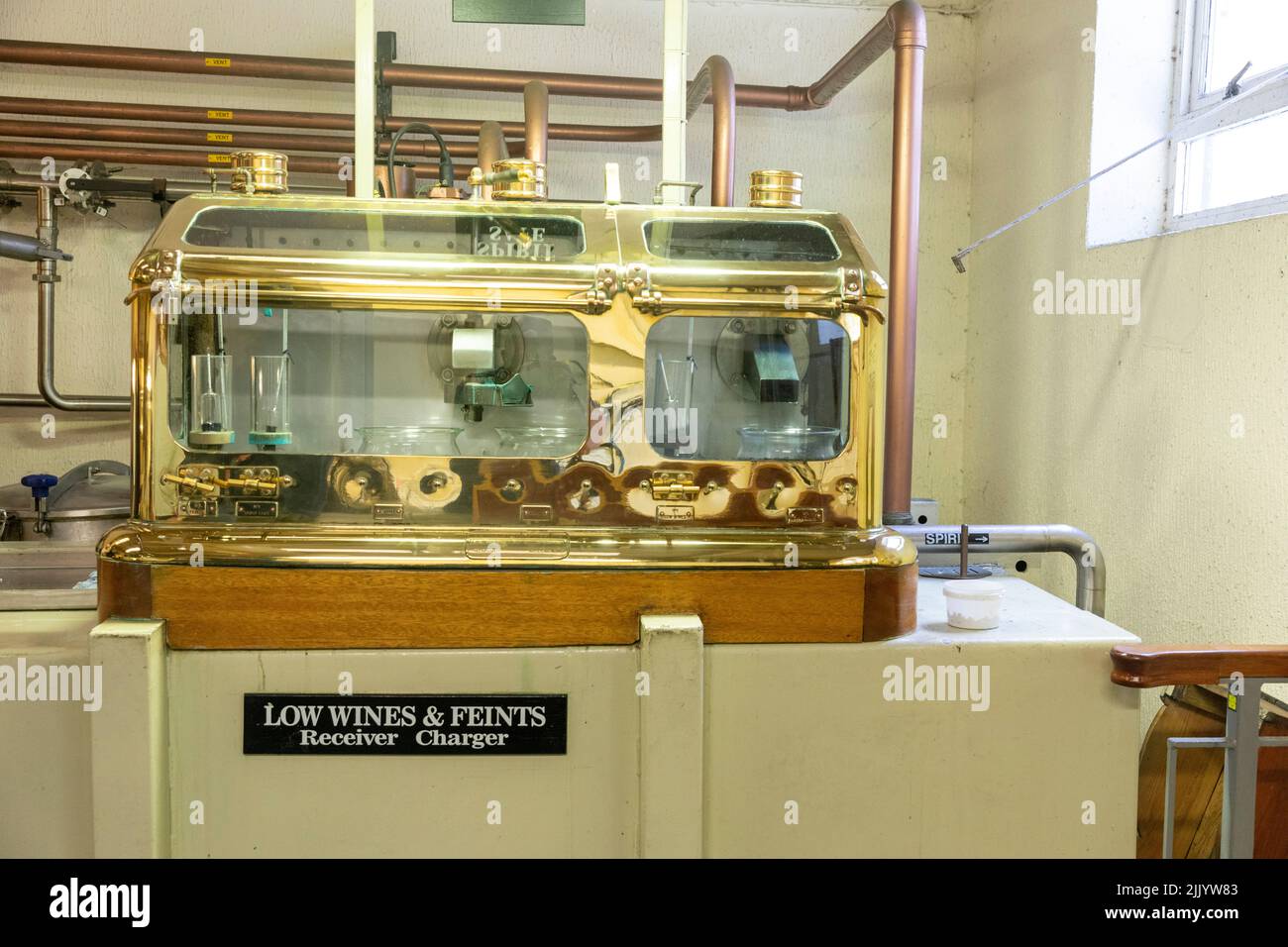 Oban distillery tour, low wines and feints receiver and charger, whisky ...