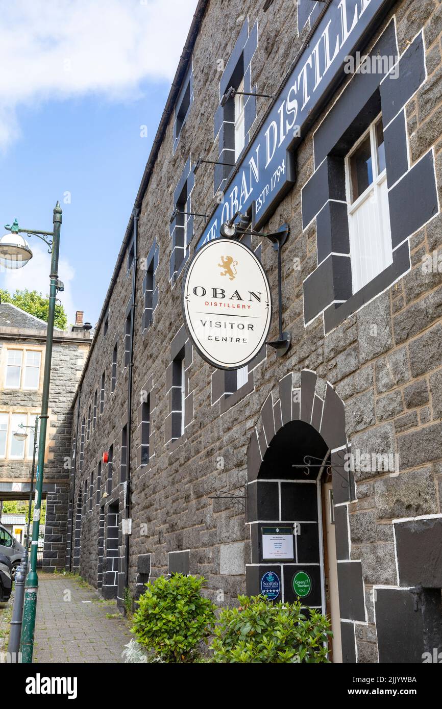 Oban whisky distillery building single malt whisky, in the port town of ...
