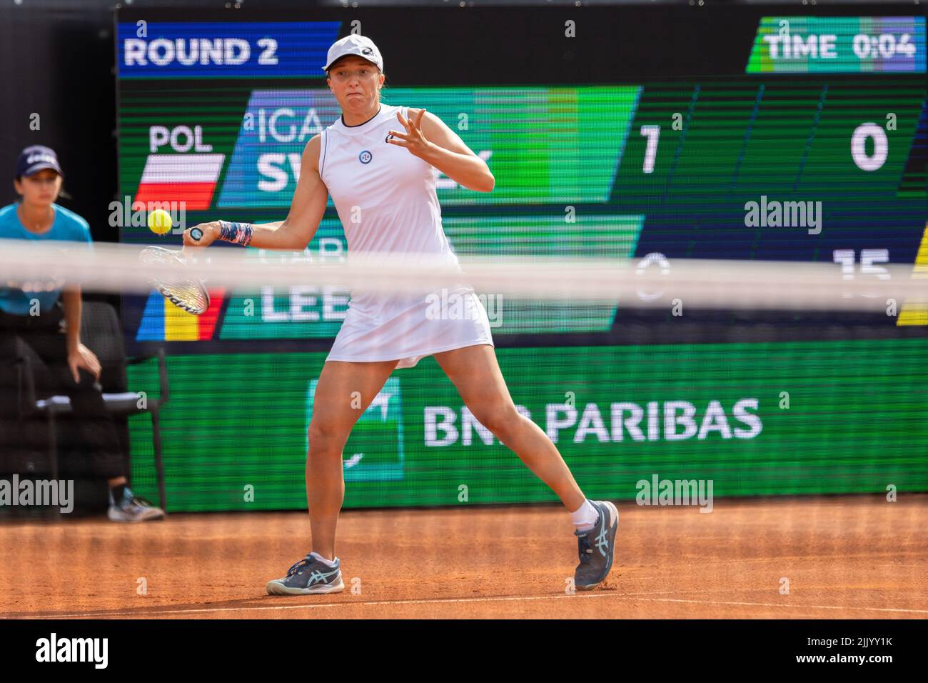 Warsaw, Poland. 28th July, 2022. Iga Swiatek seen in action during the ...