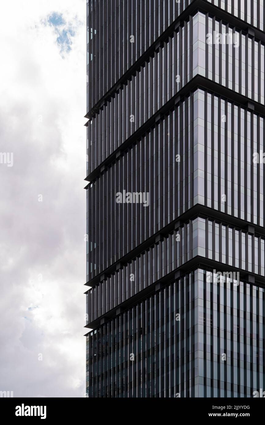 Corner of a building details of tall buildings over 20 stories Stock ...