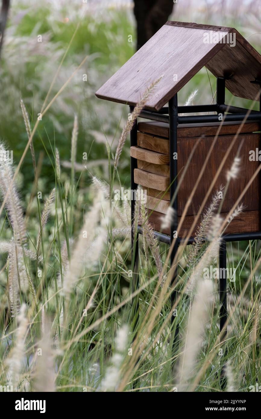 Rest house for bees, hive for bees Stock Photo - Alamy
