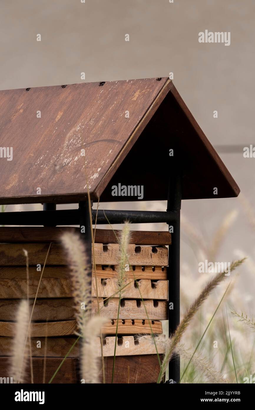 Rest house for bees, hive for bees Stock Photo - Alamy