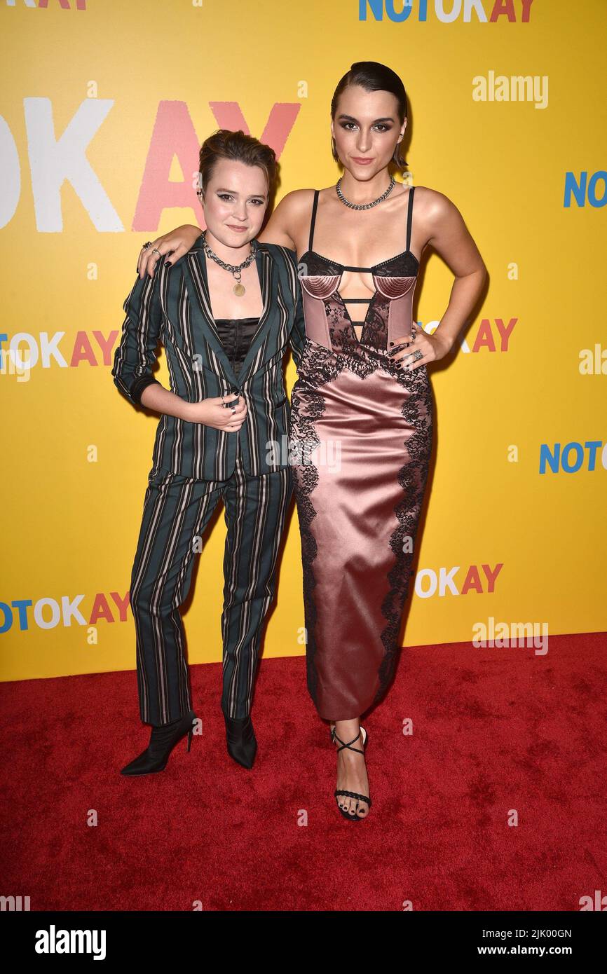 New York, NY, USA. 28th July, 2022. Nadia Alexander, Quinn Shephard at ...