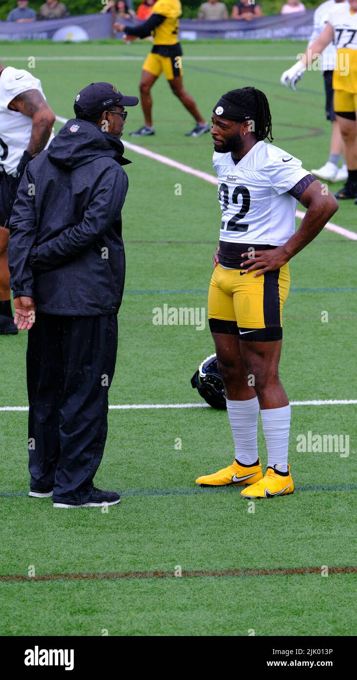 Latrobe, PA, USA. 28th July, 2022. July 28th, 2022: Najee Harris #22 ...